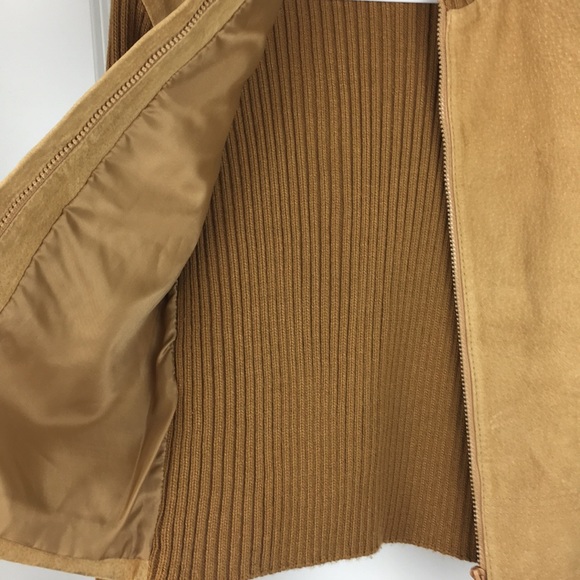 Jackets & Coats | Suede Chunky Rib Knit Jacket | Poshmark